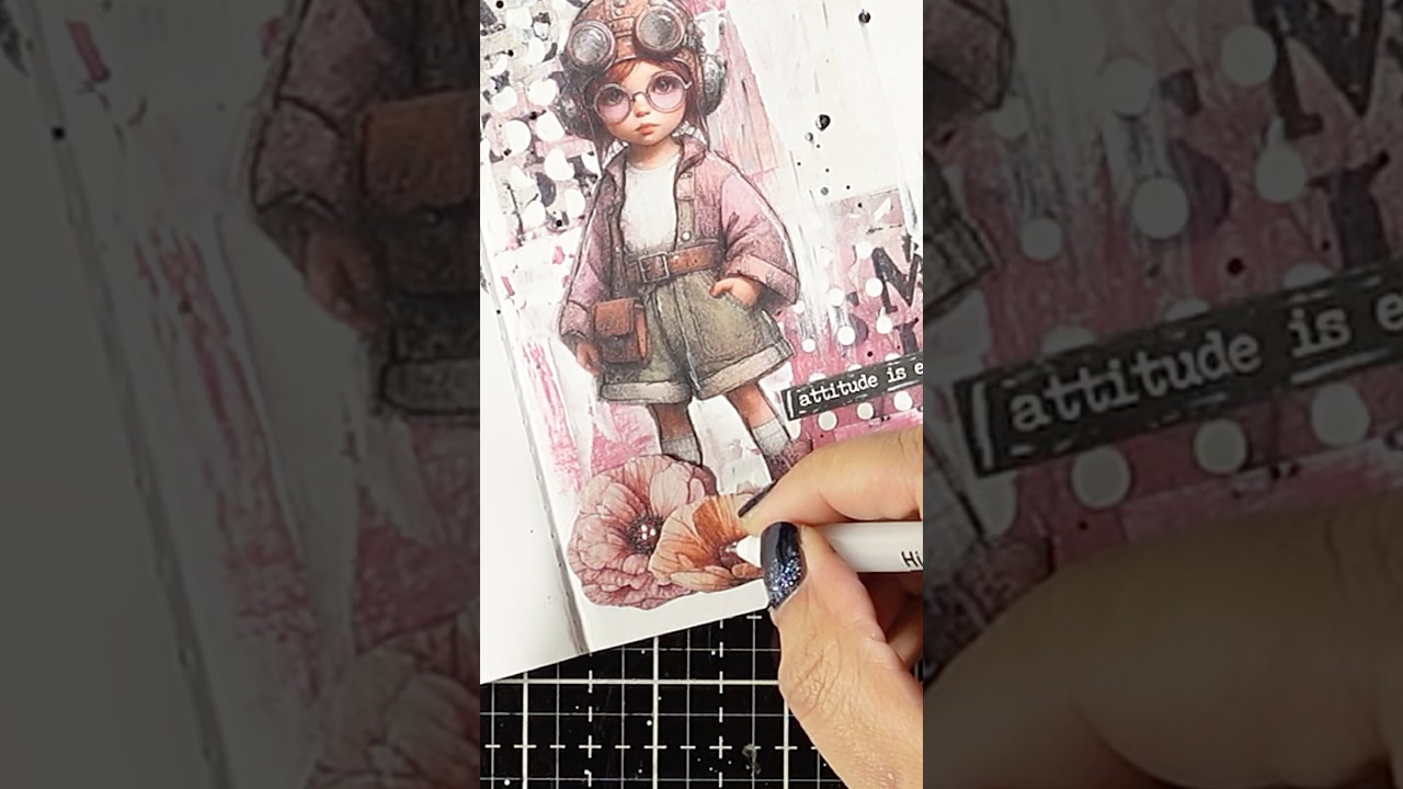 mini art journal - collage techniques