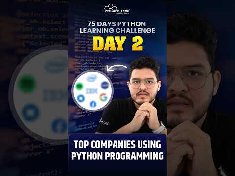 Learn Top World Class Companies That Use Python | 75 Days Python Learning Challenge shorts ...