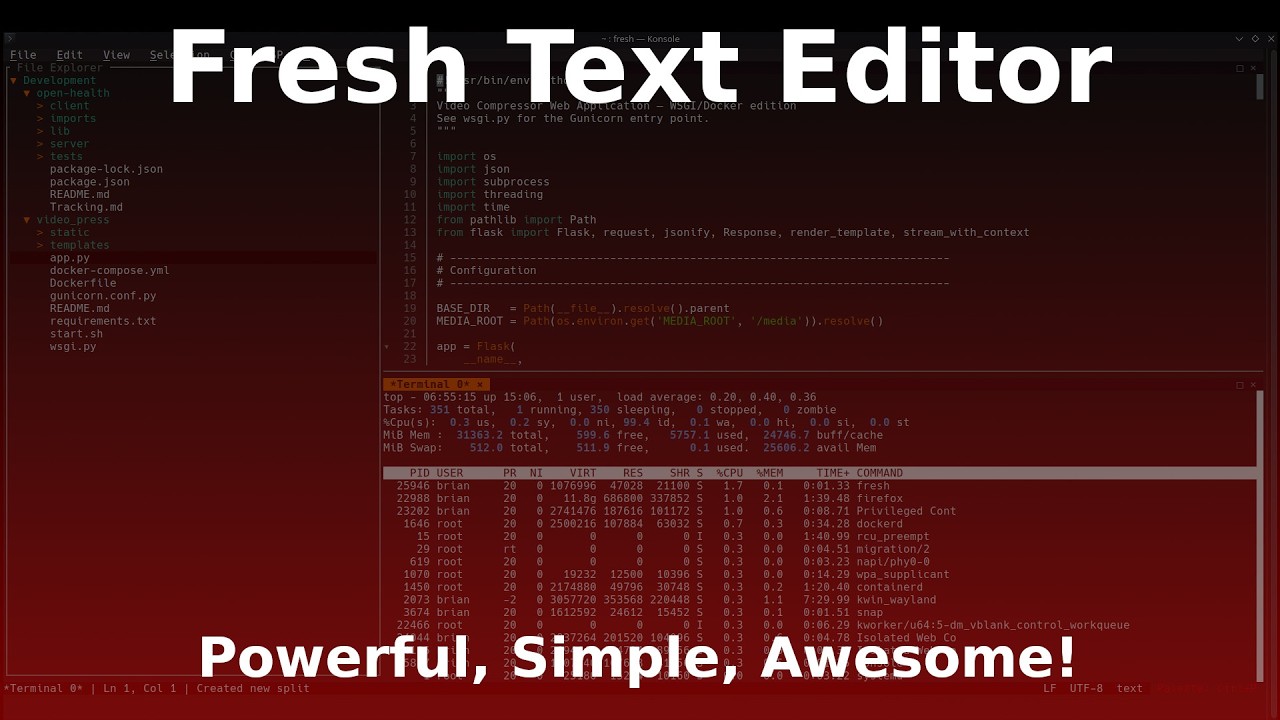 Fresh Text Editor - Powerful, Flexible TUI Editor for the Masses