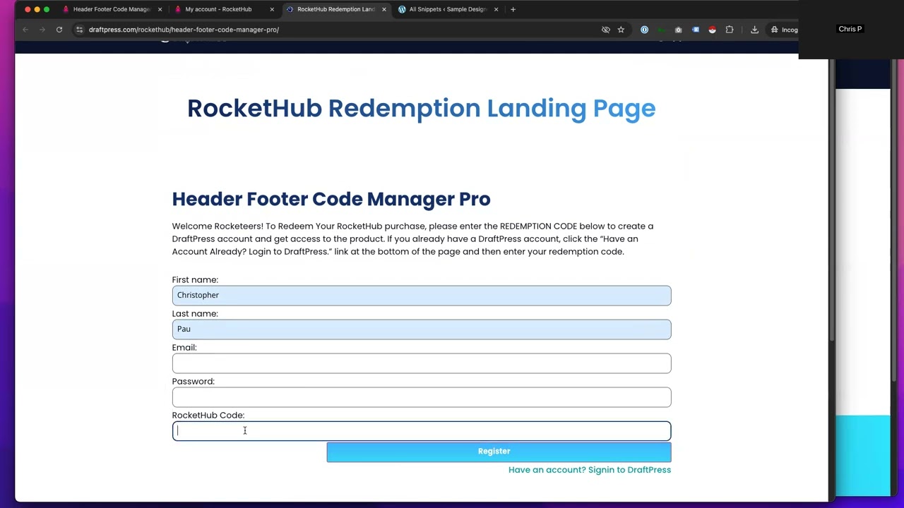 DraftPress   How to Redeem LTD Install Plugin and Enter License Code