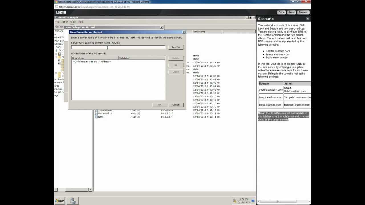 Delegate a Domain DNS 2.1.6