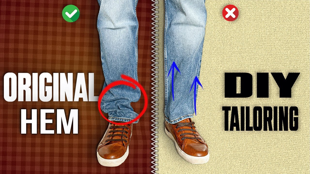 Shorten Your Jeans EXACTLY Like The PROS
