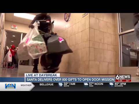Santa makes special delivery at Omaha's Open Door Mission