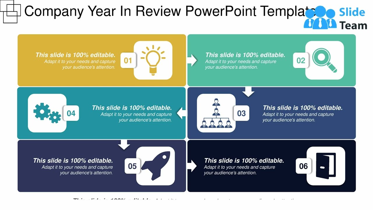 Company Year In Review Powerpoint Templates