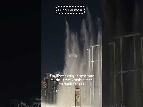 Dubai Fountain Show π Free Water Dance Next to Burj Khalifa! ππ¦ #zareefinds
