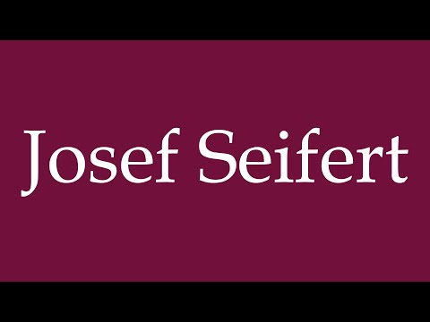 How to Pronounce ''Josef Seifert'' Correctly in German