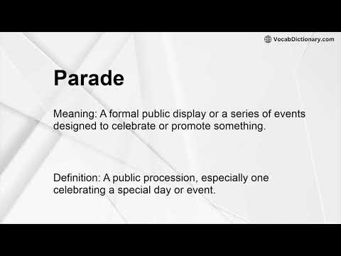 Parade Meaning