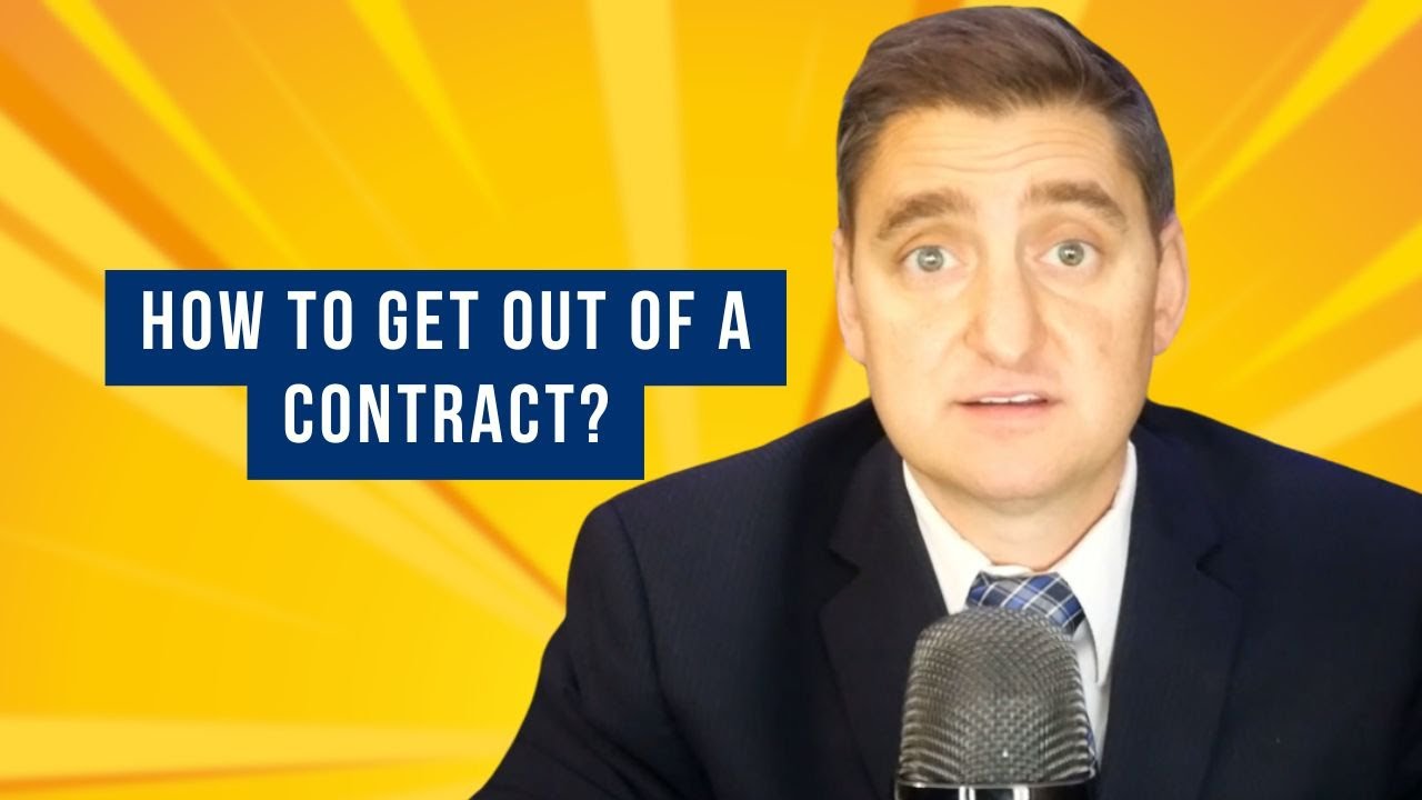 How to get Out of a Contract #learnaboutlaw