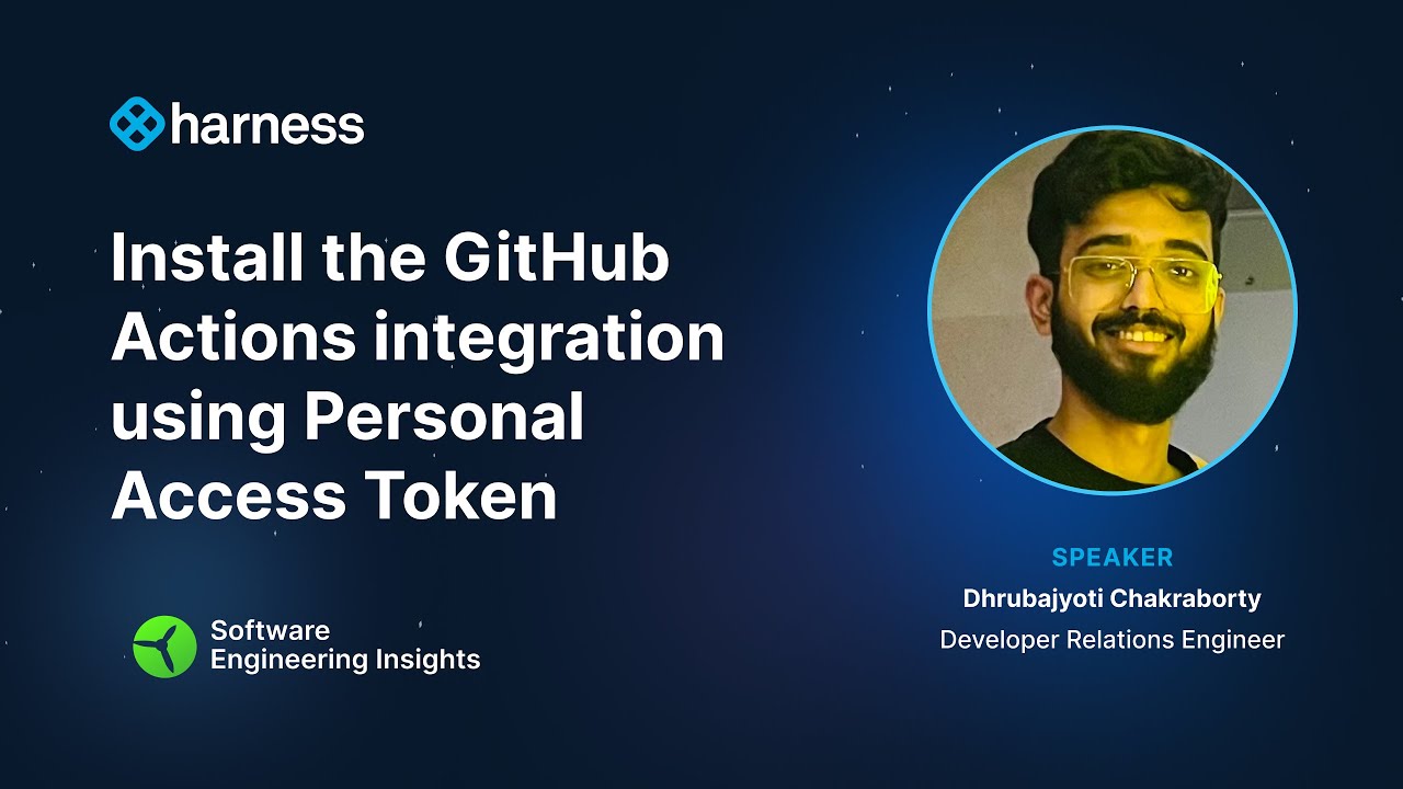 Install the GitHub Actions integration using PAT | Harness Software Engineering Insights