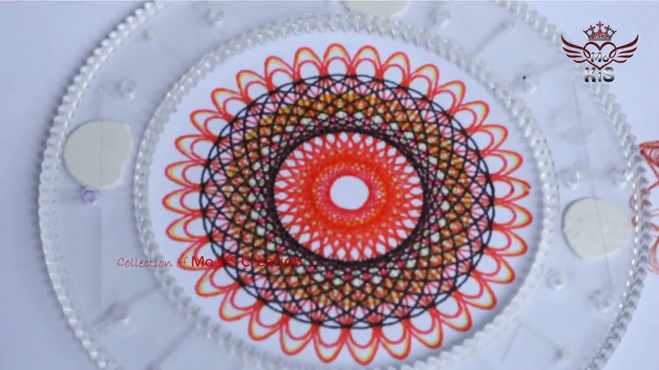 Super Spirograph Pattern 8 (spiral art) #spirograph #5minutecrafts #fineart #diy
