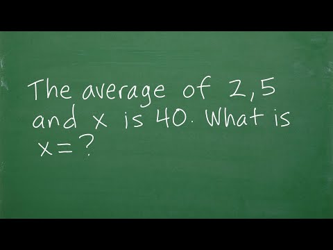 The average of 2, 5, and x is 40, what is x = ? Many donโt get this BASIC math concept!
