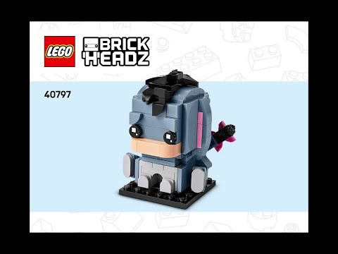LEGO BrickHeadz 40797 - Complete Eeyore Instructions! (Step-by-Step Guide)