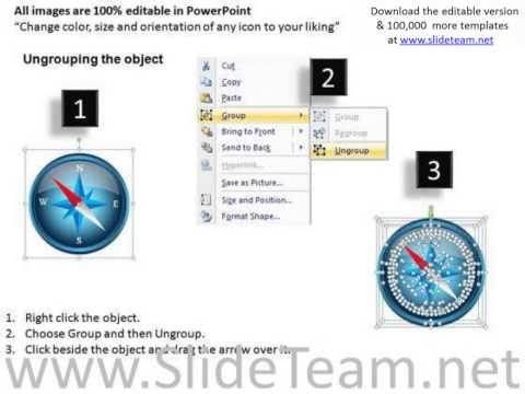 compass 2 powerpoint slides and ppt diagram templates pptx