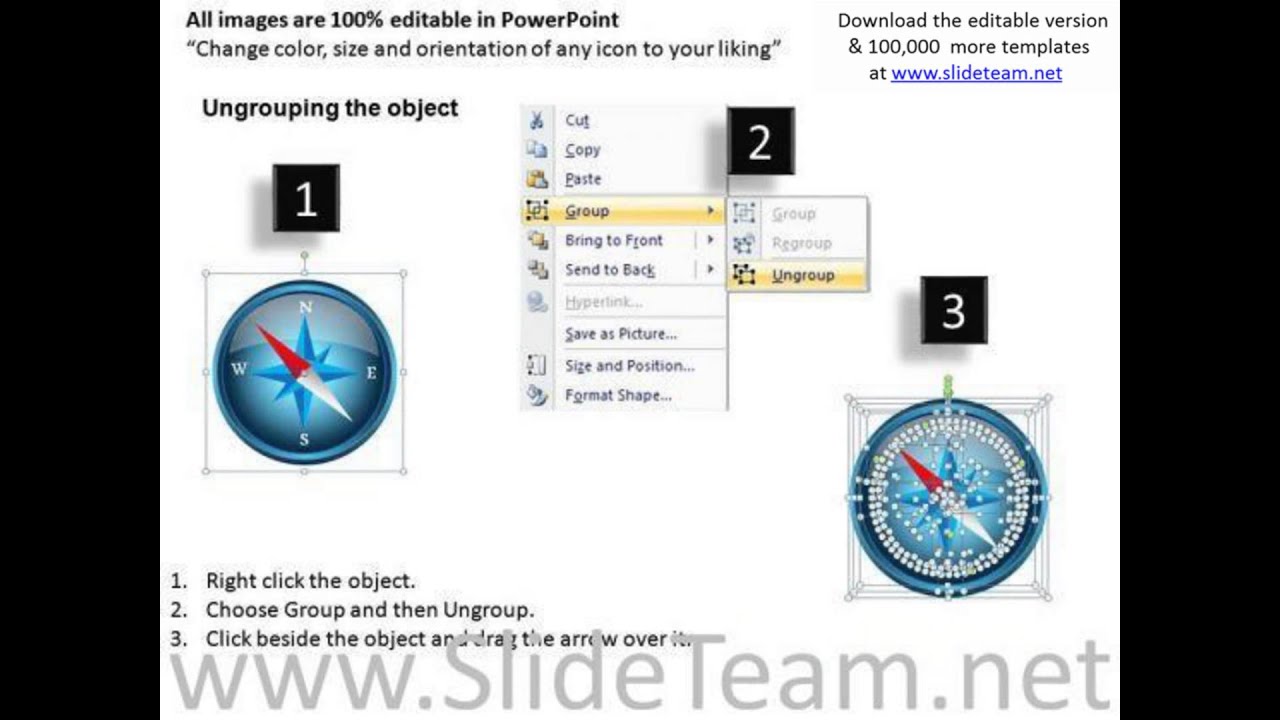 compass 2 powerpoint slides and ppt diagram templates pptx