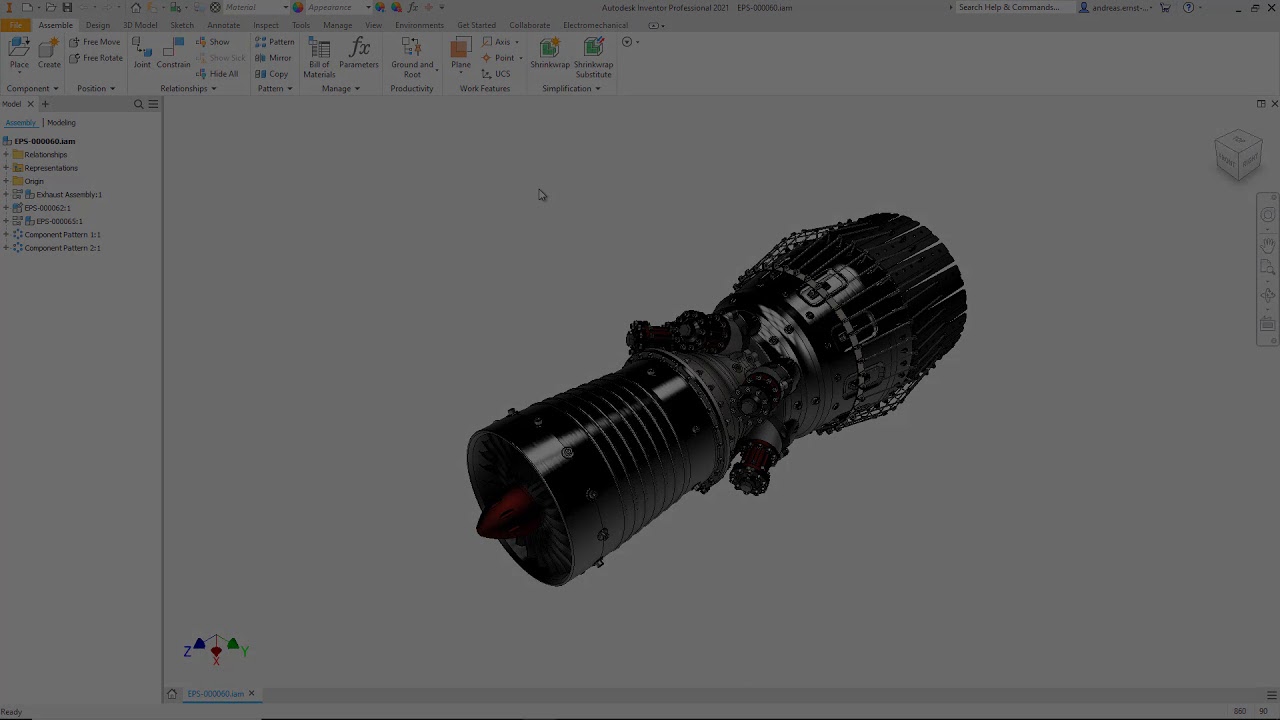 Optimizing Large Assemblies in Inventor 2021