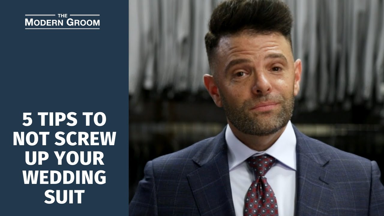 5 Tips To Not Screw Up Your Wedding Suit