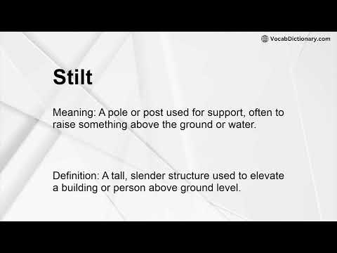 Stilt Meaning