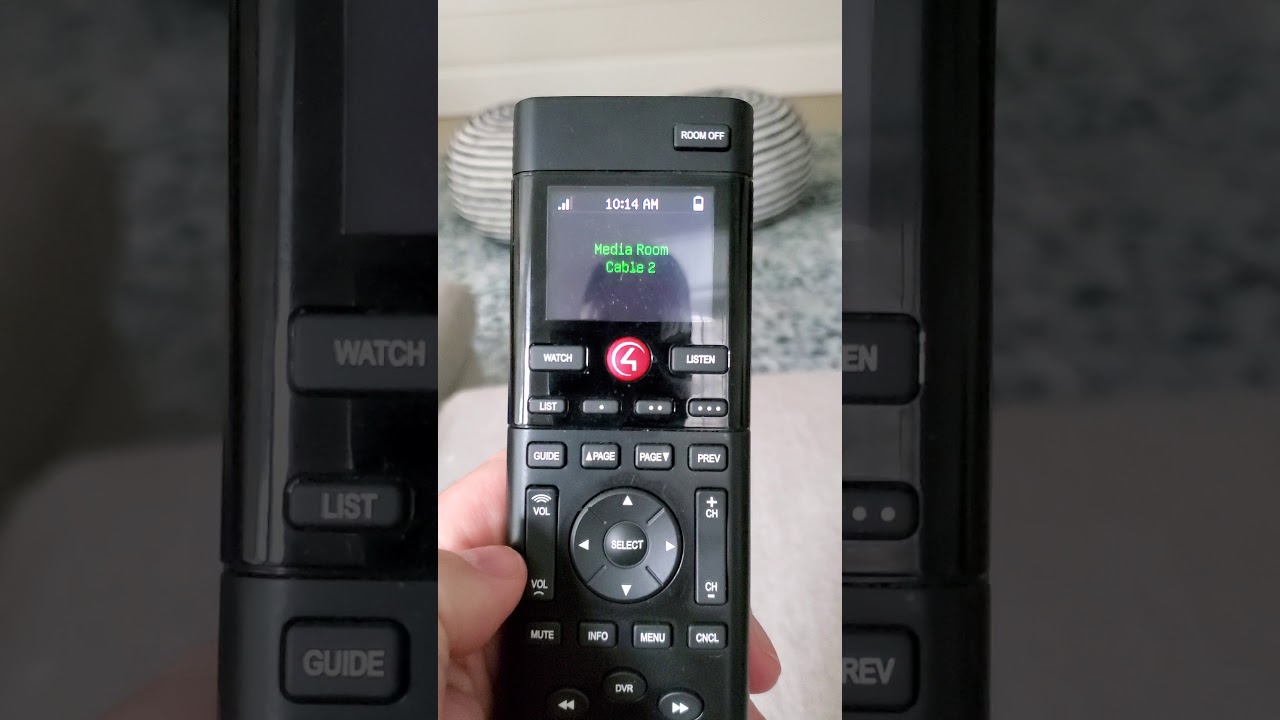 Quick lesson on how to use Control 4 remote