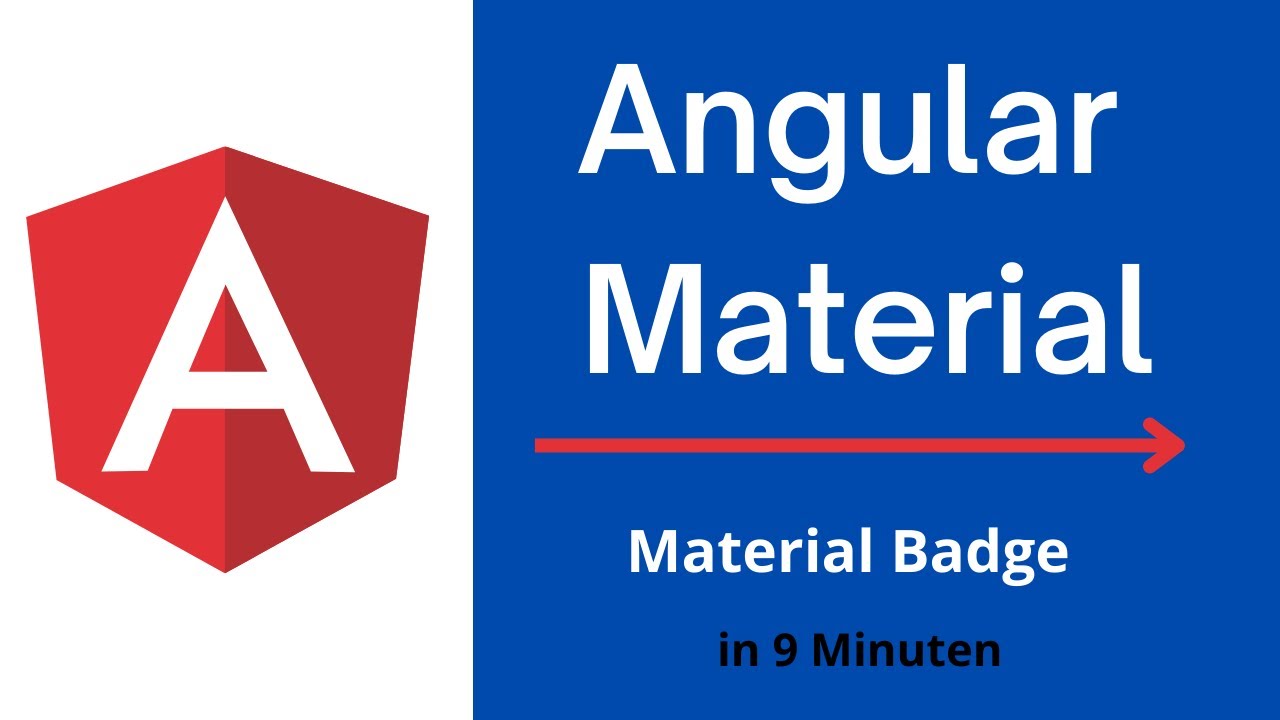 Angular Material Badge | Angular Material Tutorial deutsch