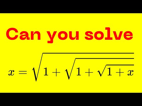 Solving a Radical Equation to Unearth the Golden Ratio ✨