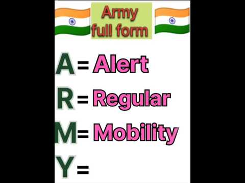 Army 🇮🇳full form| Full form of Army|#army#fullform #short #meaning #ytshorts @TV25channel