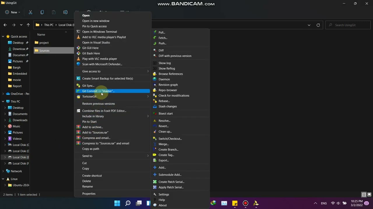 Managing vivado project with git