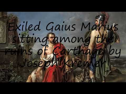 How to pronounce Exiled Gaius Marius sitting among the ruins of Carthage by Joseph Kremer in English
