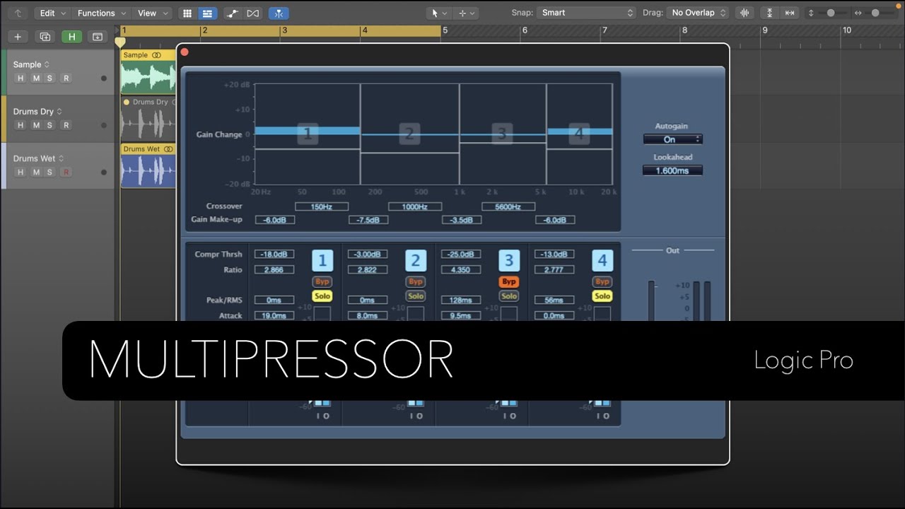Logic Pro: Multipressor & Multiband Effects Processing
