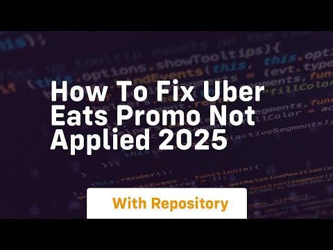 How to fix uber eats promo not applied 2025