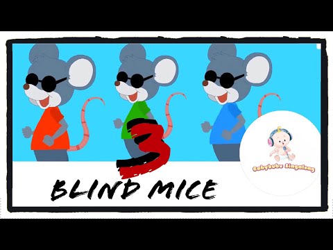 3 blind mice nursery rhymes song with lyrics for children - 2019 version