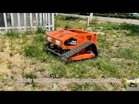 China made robot lawn mower with remote control low price for sale, chinese best robot slope mower