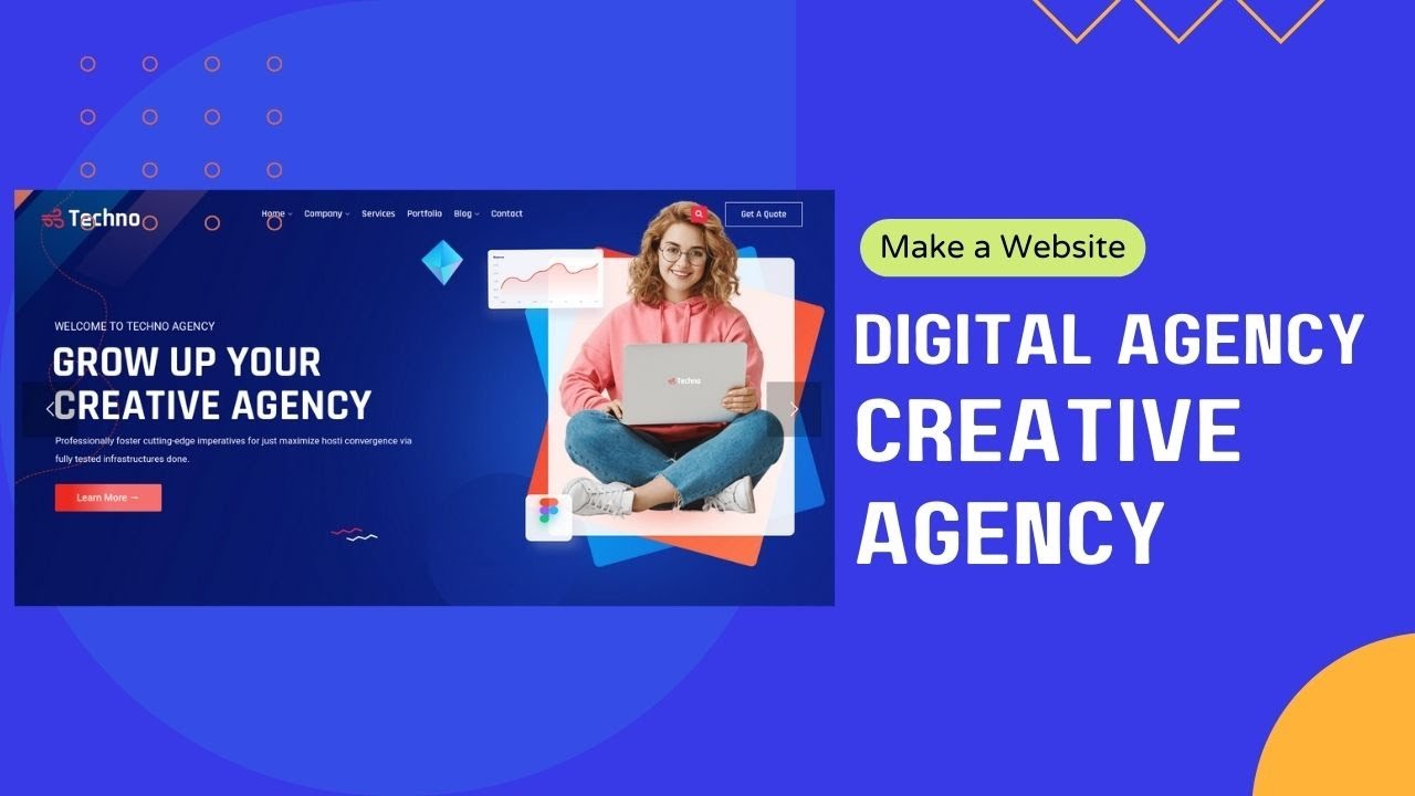Make a Performing Website for Digital Agency, IT Services Company | Techno Digital Agency WP Theme