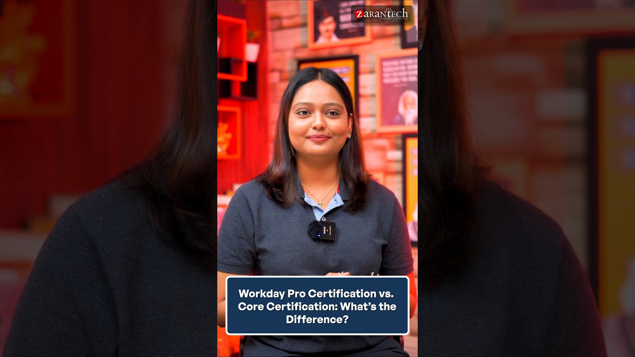 Workday Pro Certification vs. Core Certification: What’s the Difference? | ZaranTech #Shorts