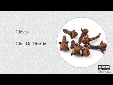 Learn French Visual Dictionary - Herbs and Spices via Videos by GoLearningBus(3D)