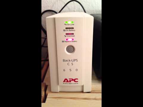 APC Back-ups CS 650 beeping every 2 seconds