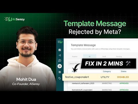 WhatsApp template disabled by Meta? Learn how to fix spam-flagged messages FAST!