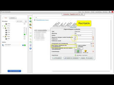 HowTo Smartschool Cumulatiekolom Instellen