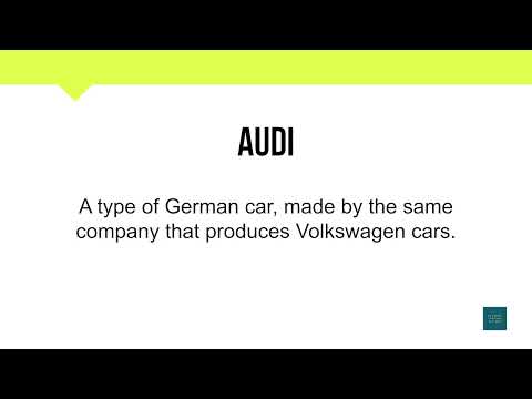 How To Pronounce Audi | Meaning | Pronunciation