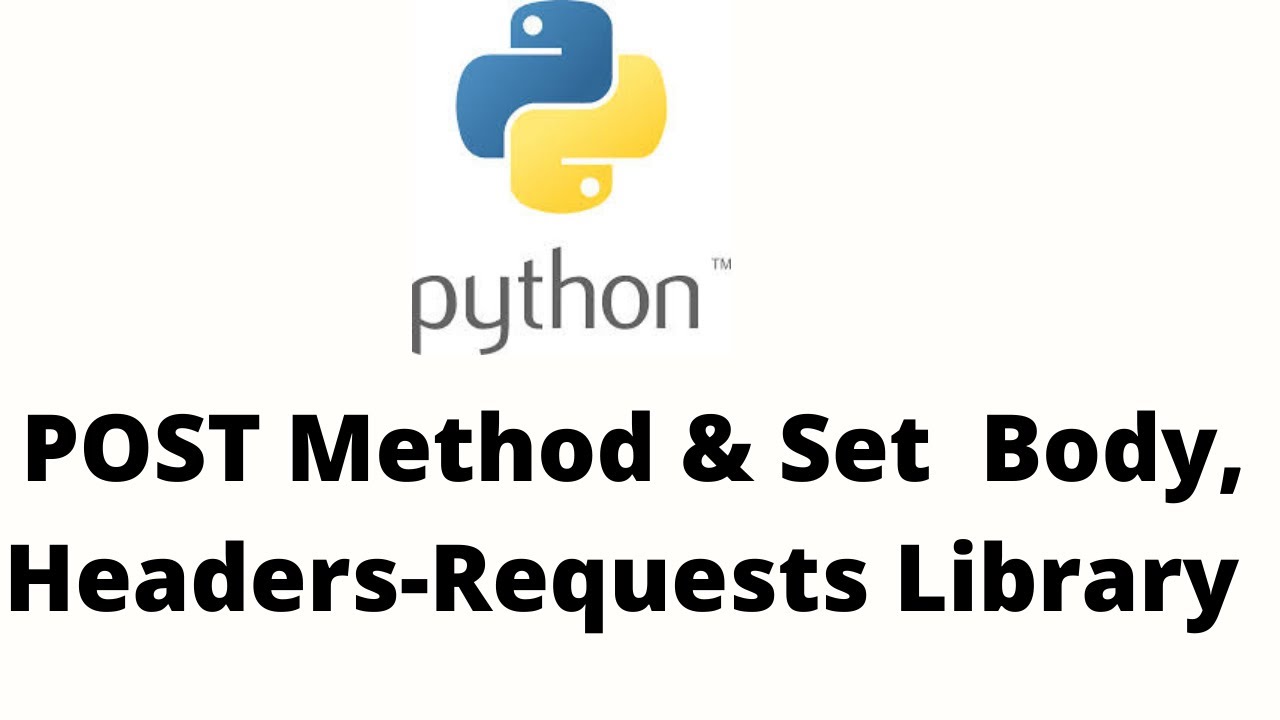 Post Method Example Using Requests Library In Python