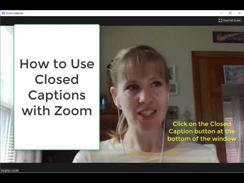 Using Closed Captions in Zoom