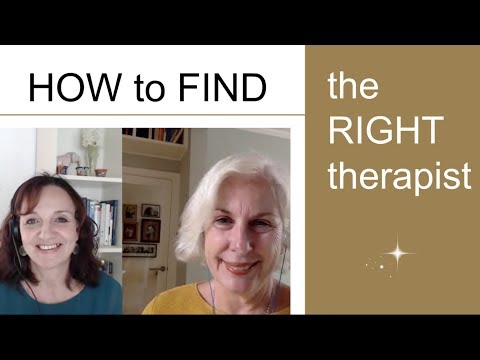 How to find the RIGHT therapist