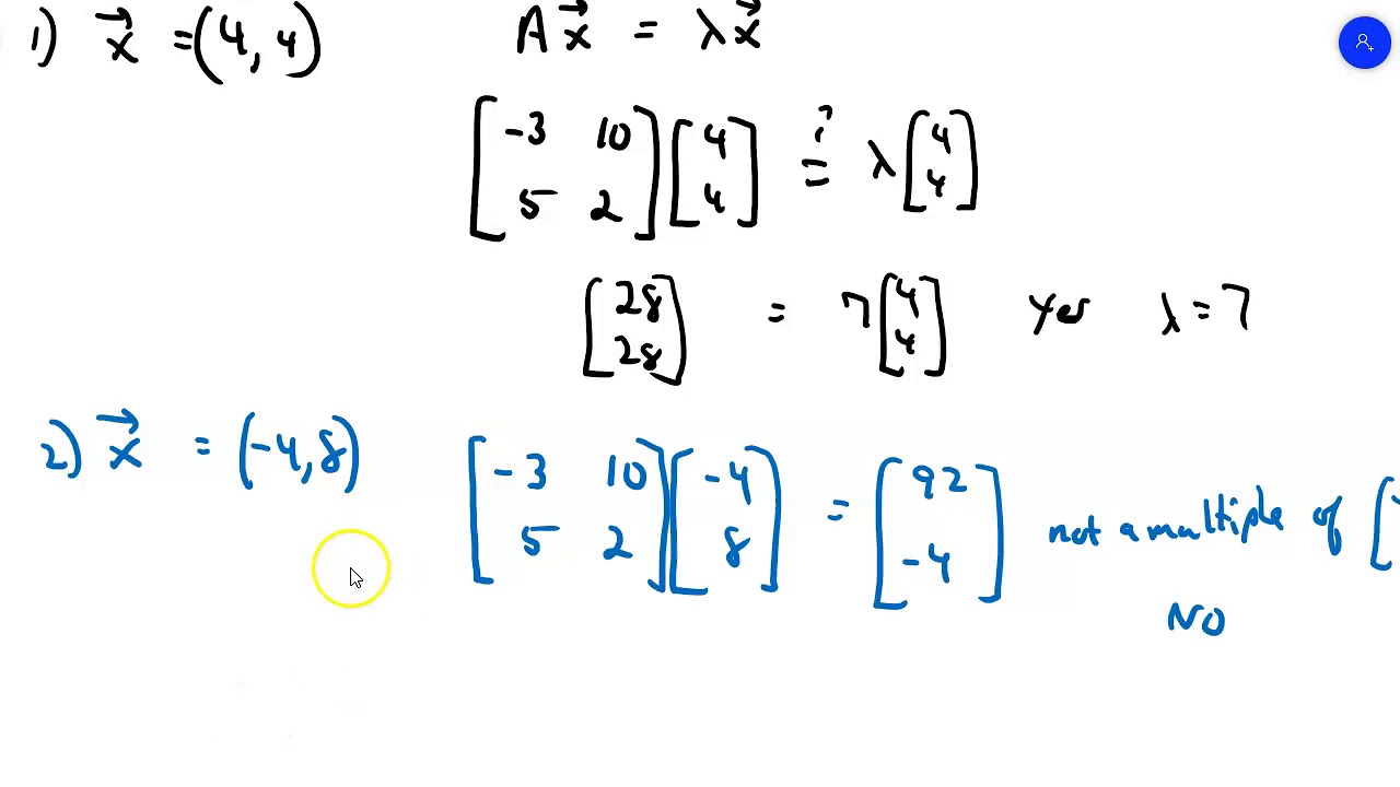 Linear Algebra Sec. 7.1:  Intro to Eigenvalues
