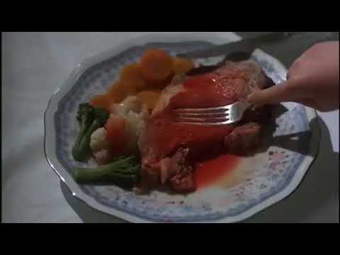 Mommie Dearest Movie Christina Doesn't Eat The Plate Scene