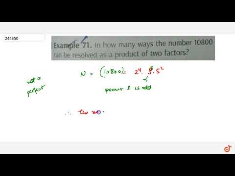 In how many ways the number 10800 can be resolved as a product of two factors?