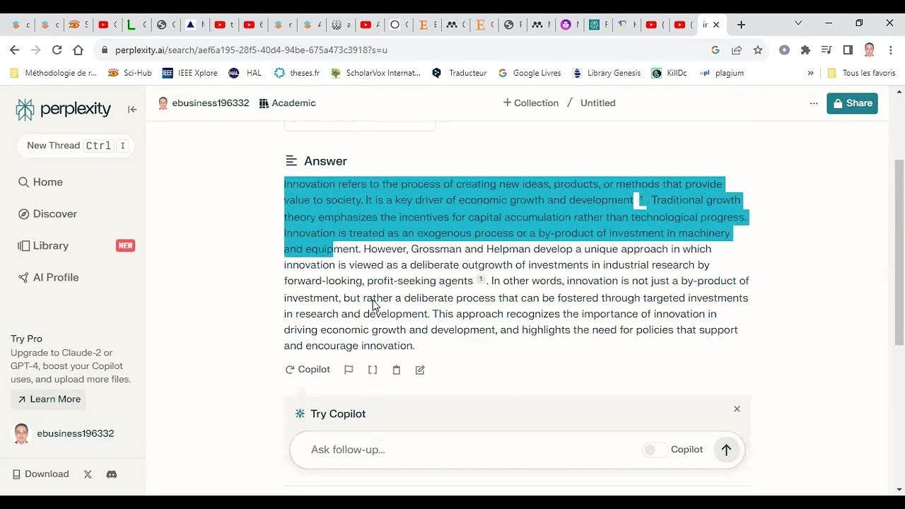 Comment chercher des références en utilisant Perplexity AI gratuitement