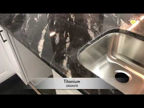 Titanium Black Granite Countertops, Dramatic and Beautiful- [East Coast Granite]