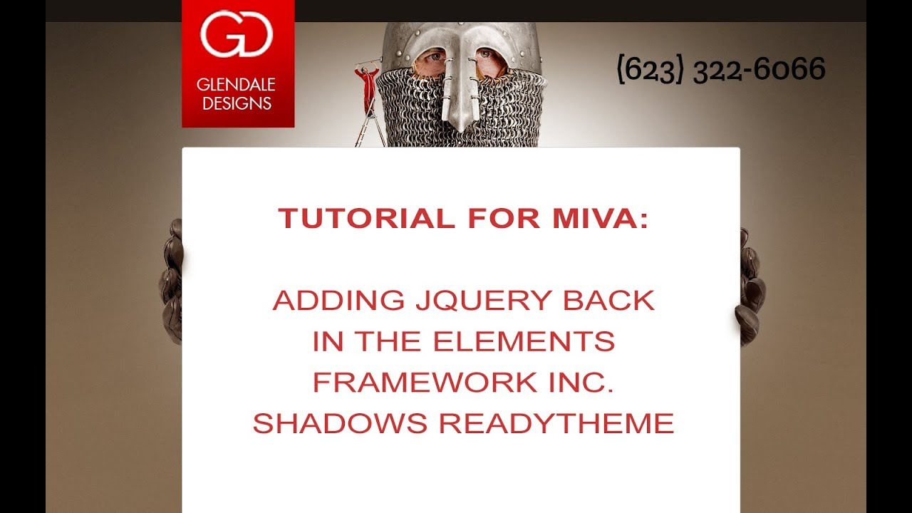 Miva: Adding jQuery to Shadows - Elements Framework Javascript Resources