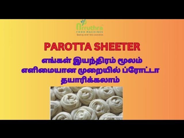 Parotta Making Machine - Semi Automatic Paratha / Parotta Making ...