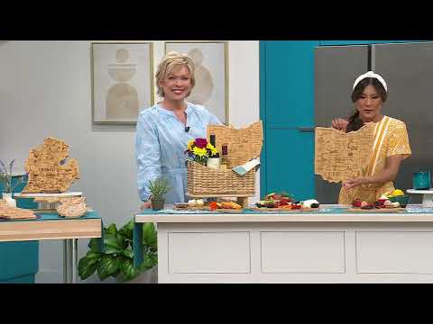 Totally Bamboo Destination Line StateShaped Cutting Board