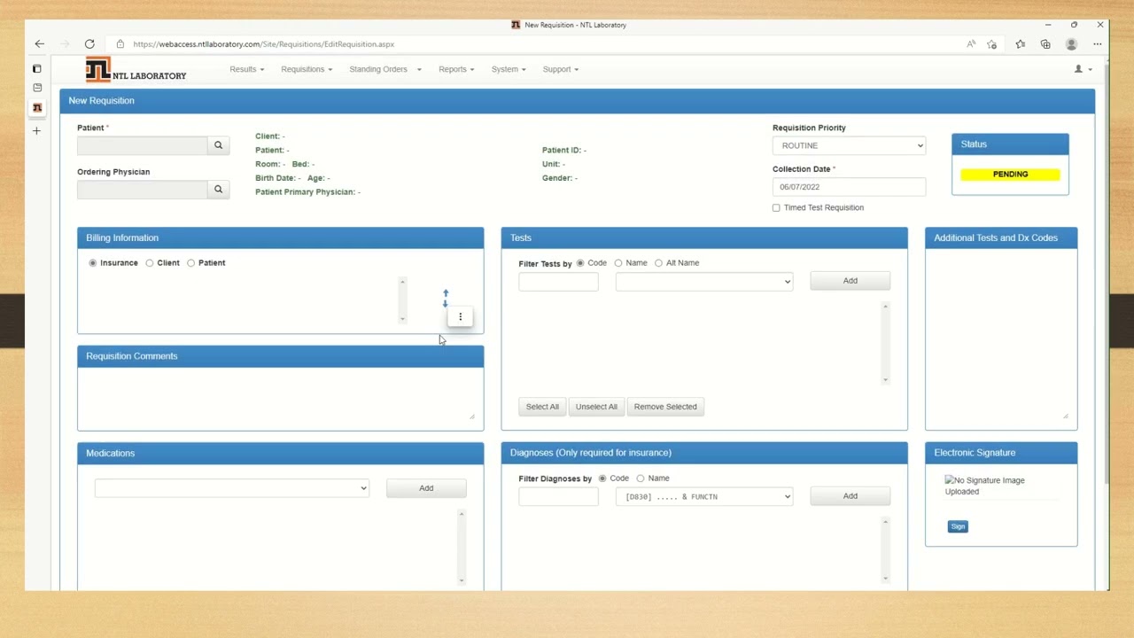 Recurring Patient Order Entry
